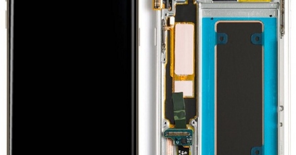 Samsung Galaxy S7 Edge LCD Screen With Frame Gold - Cellspare