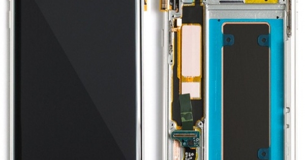 Samsung Galaxy S7 Edge LCD Screen With Frame Silver - Cellspare