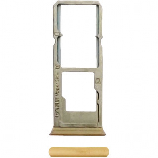 Vivo V7 Plus Sim And SD Card Tray Module Gold - Cellspare