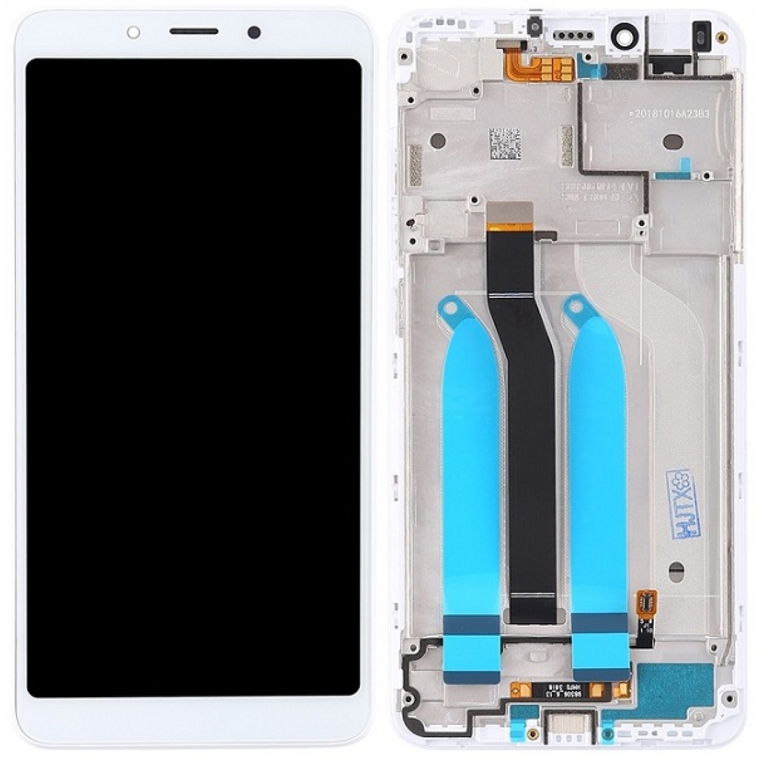 Xiaomi Redmi 6 LCD Screen With Front Housing Panel White - Cellspare