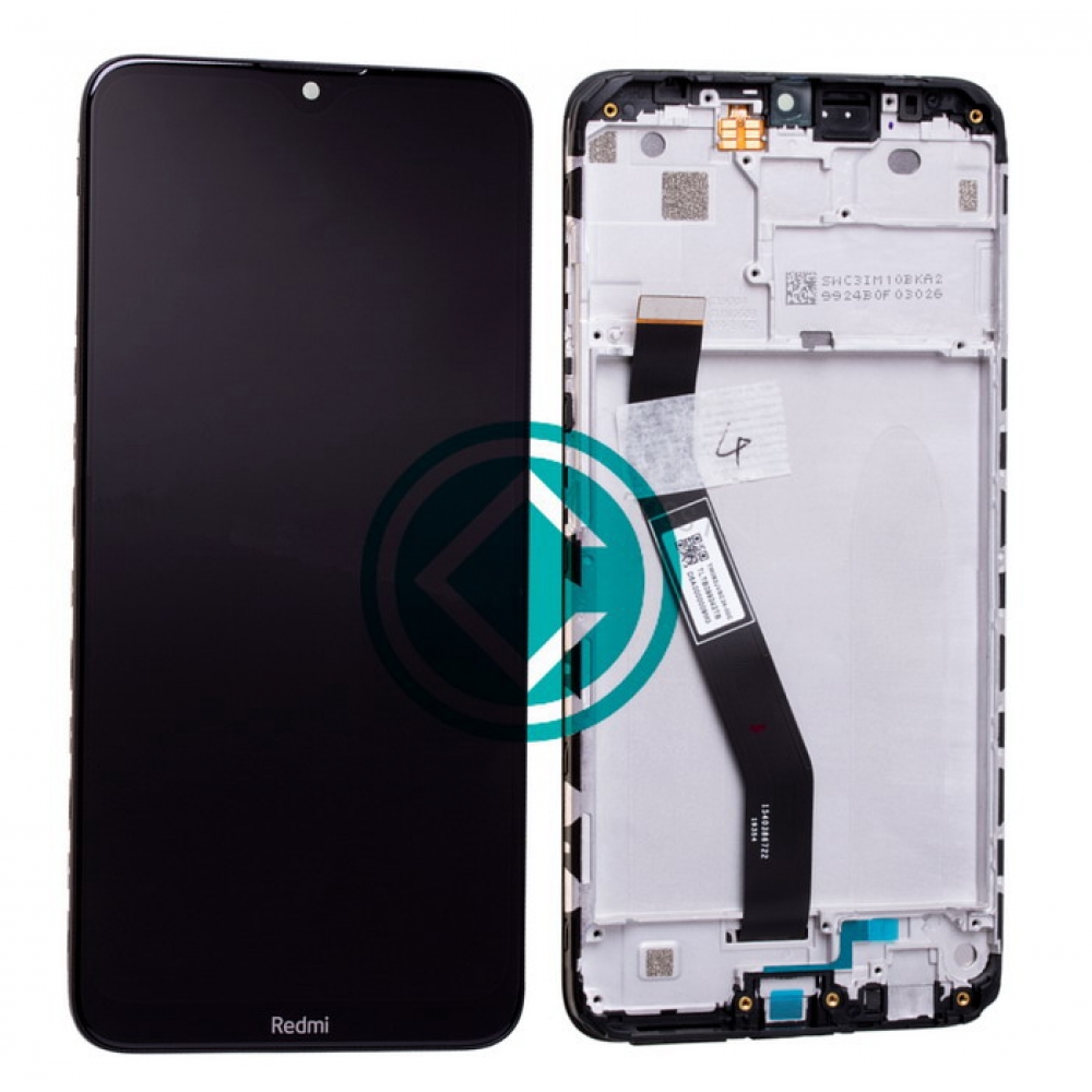 Xiaomi Redmi 8A LCD Screen With Front Housing Replacement Black - Cellspare