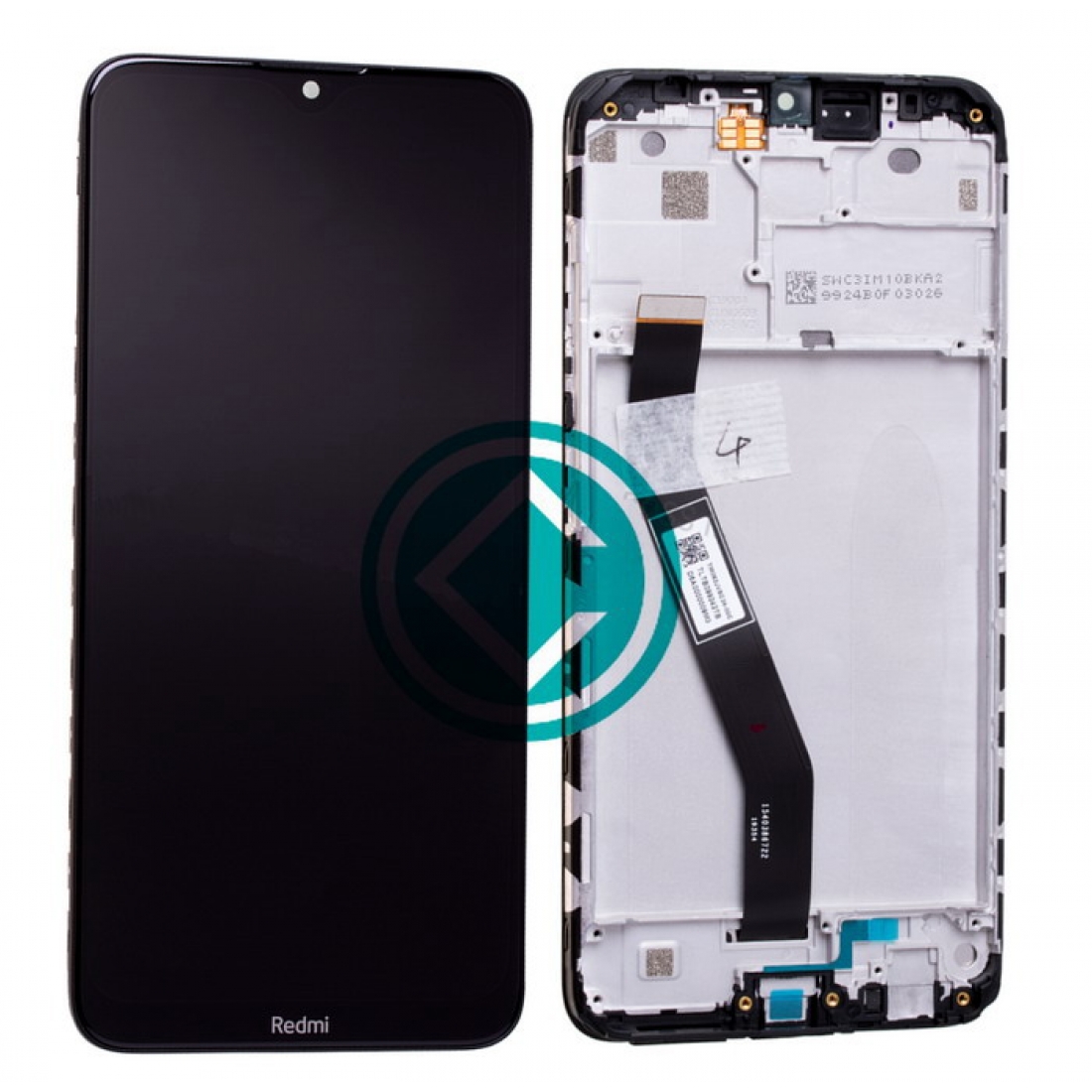 Xiaomi Redmi 8A LCD Screen With Front Housing Replacement Black - Cellspare