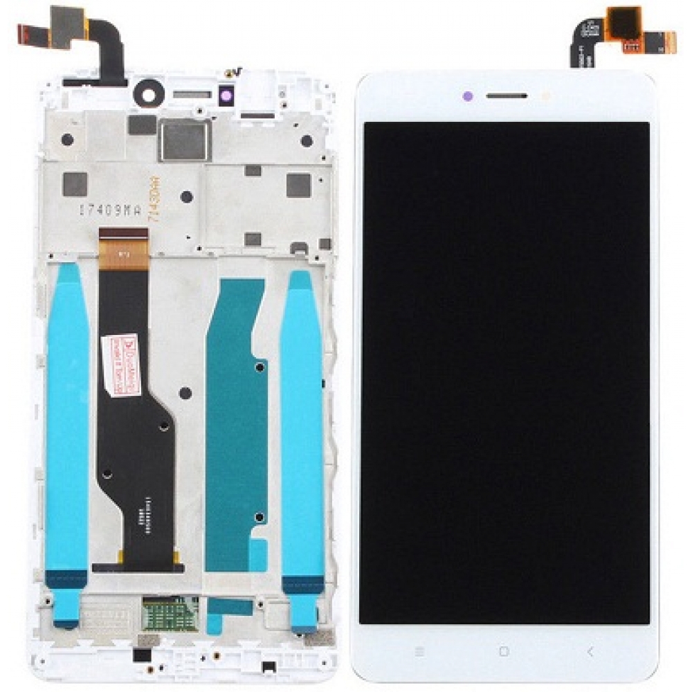 Xiaomi Redmi Note 4 LCD Screen With Frame White - Cellspare