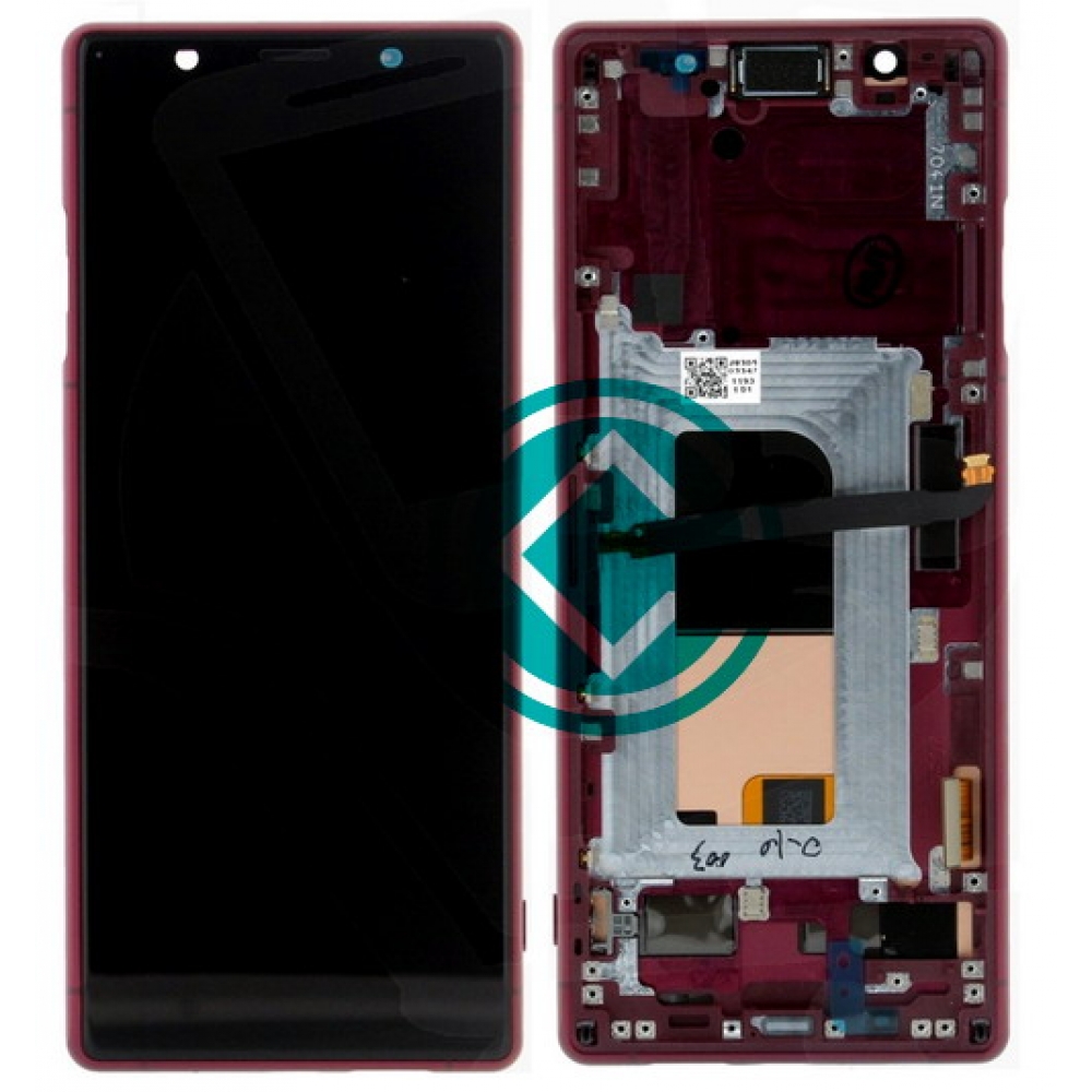Sony Xperia 5 LCD Screen With Front Housing Replacement Red - Cellspare