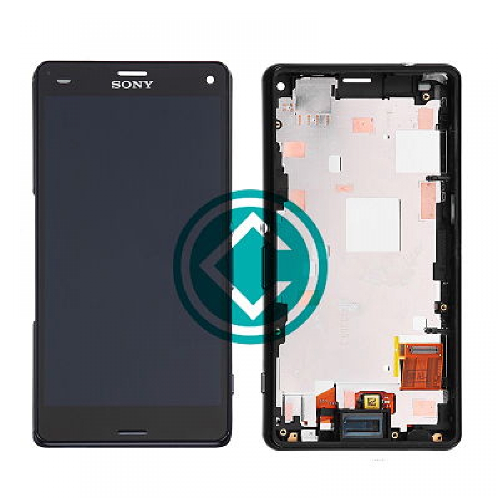 Sony Xperia Z3 Compact LCD Screen With Front Housing Replacement Black ...