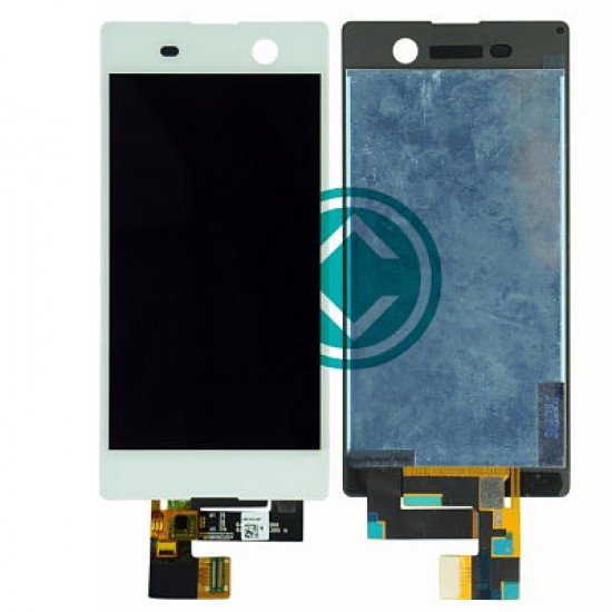 Sony Xperia M5 Dual LCD Screen Display Replacement White - Cellspare
